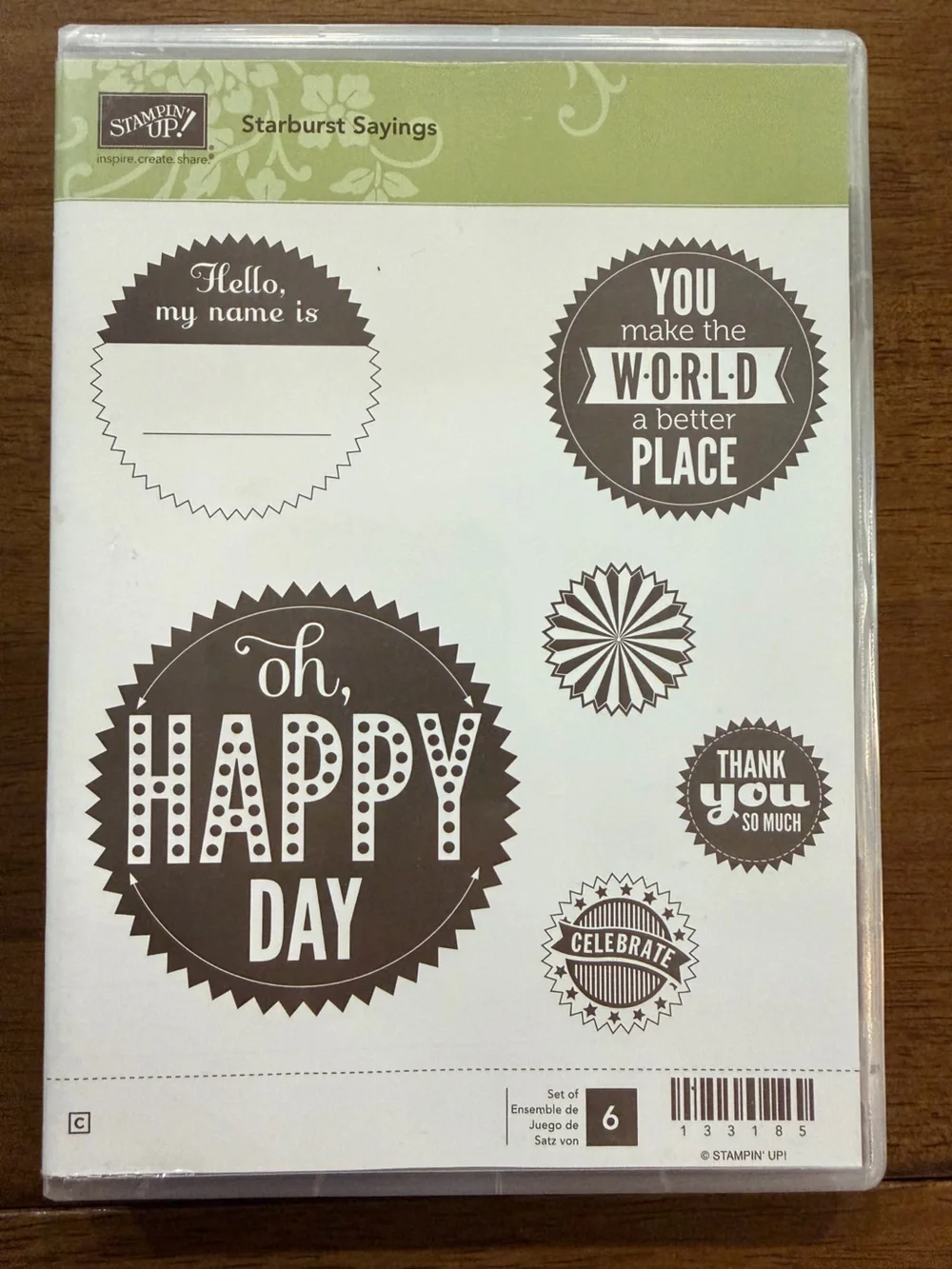 Stampin' Up! | Design | Stampin Up Starburst Sayings Stamp Set | Poshmark